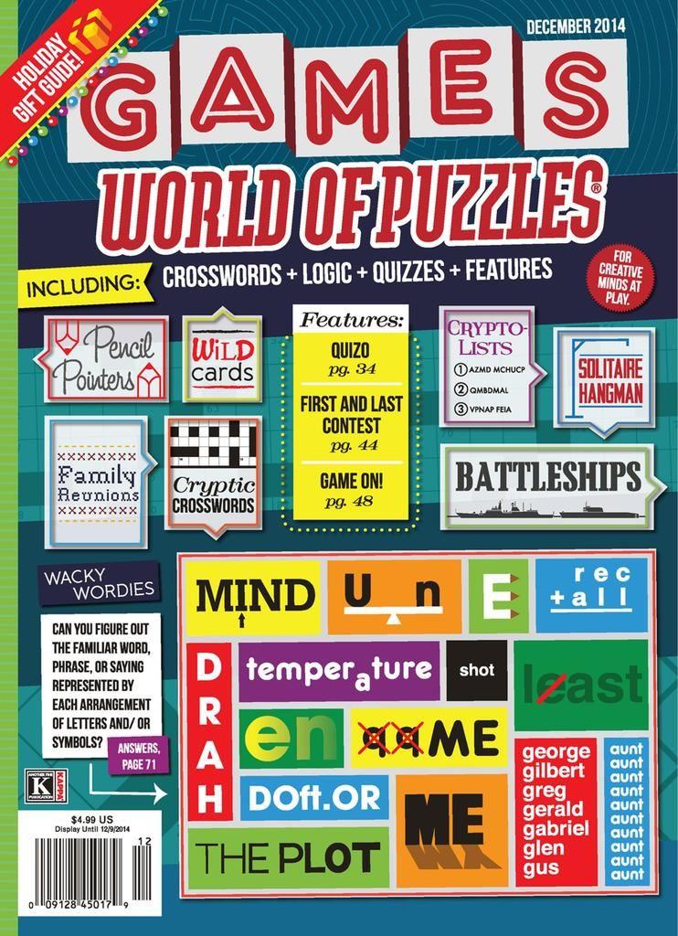 Games World of Puzzles Magazine | TopMags