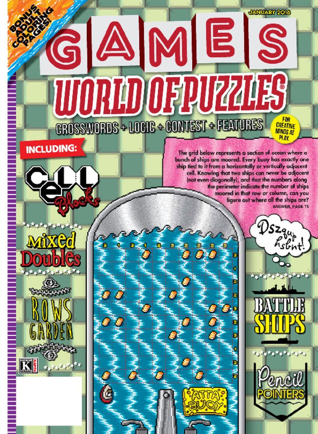 Games World of Puzzles Magazine | TopMags
